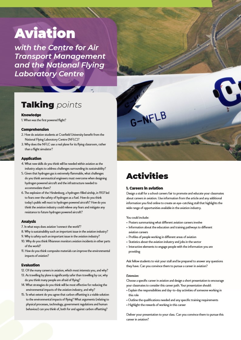 Flying high with careers in aviation - Futurum