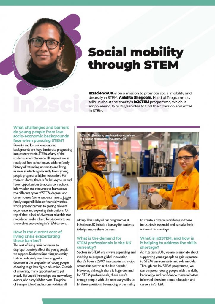 Social mobility through STEM - Futurum